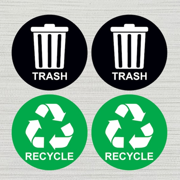 Trash Recycle Decal - Etsy