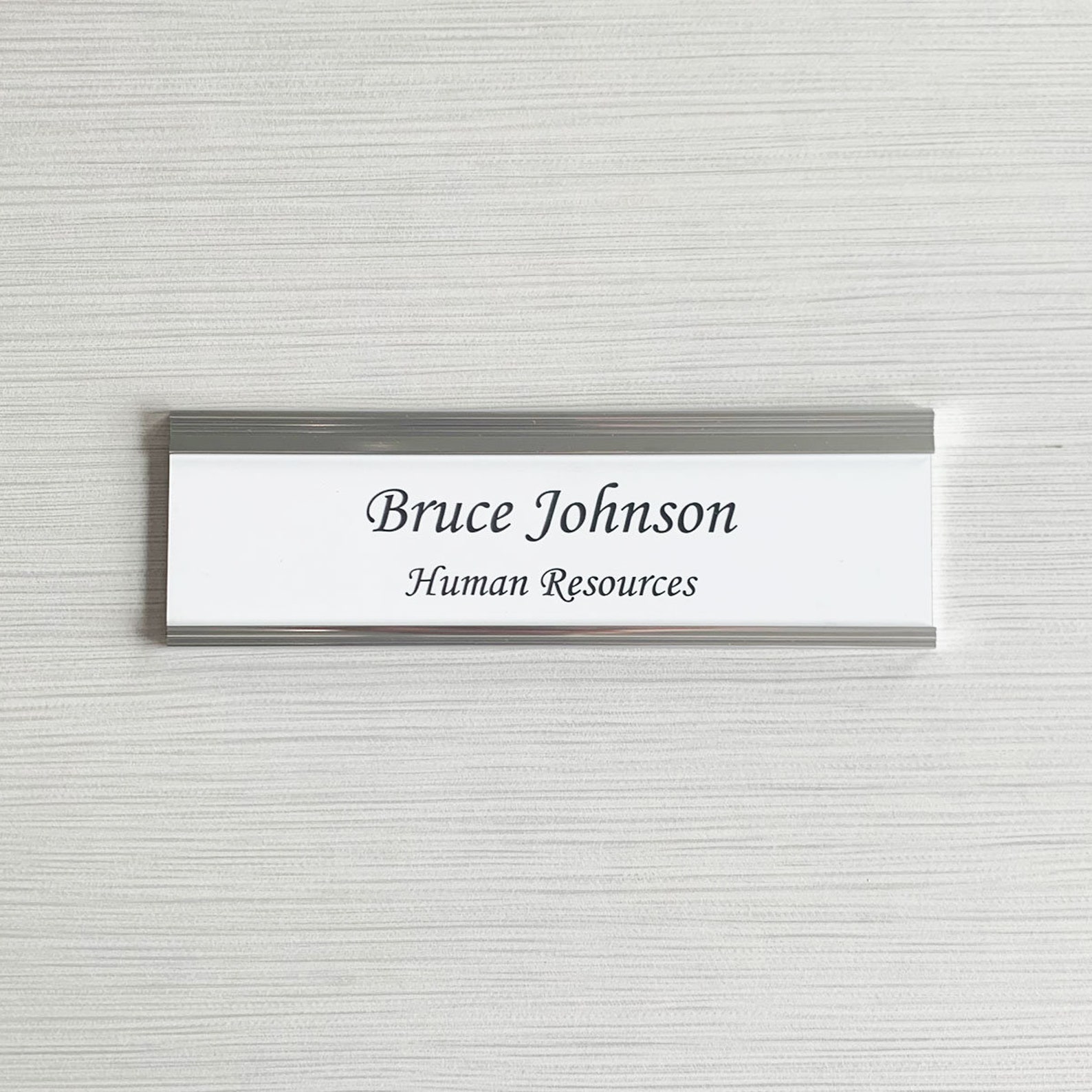 Custom Nameplate With Modern Aluminum Nameplate Holder for Wall or Door ...