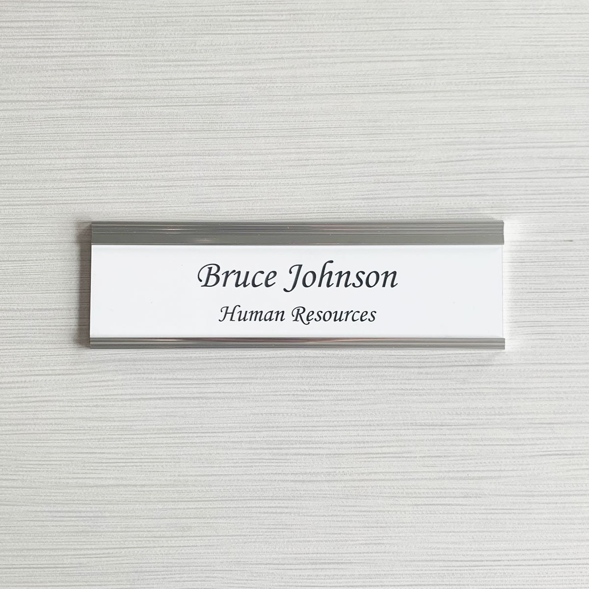 Custom Nameplate With Modern Aluminum Nameplate Holder for Wall or Door ...
