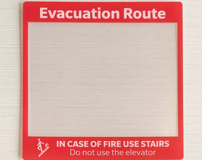 Evacuation Route Map Holder - Etsy