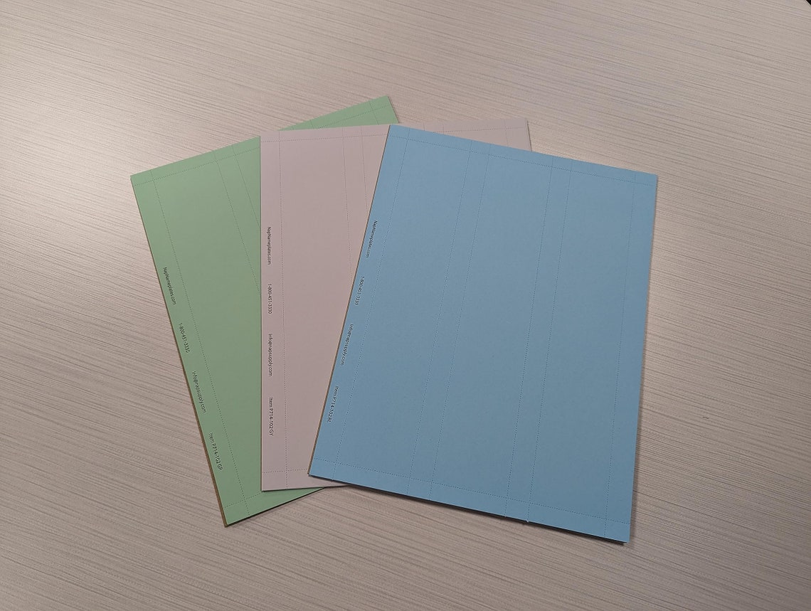 Perforated Printable Paper Name Plates - Etsy