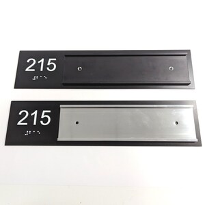 ADA Room Number Signs With 8" X 2" Nameplate Holder - SLEEK - Etsy
