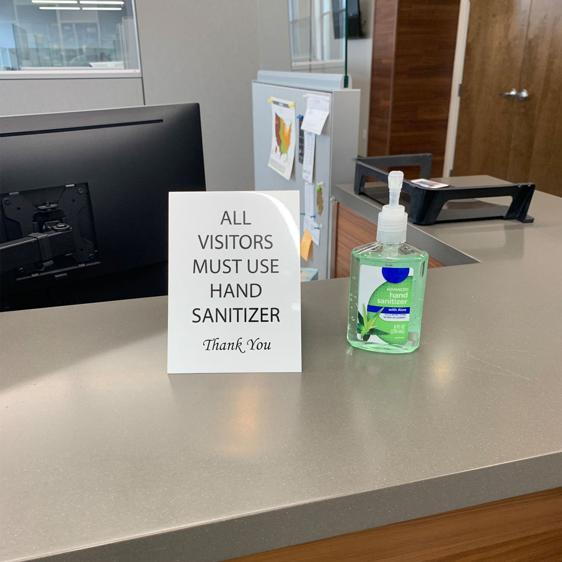 Hand Sanitizer Signs Please Wash Hands Signs for | Etsy