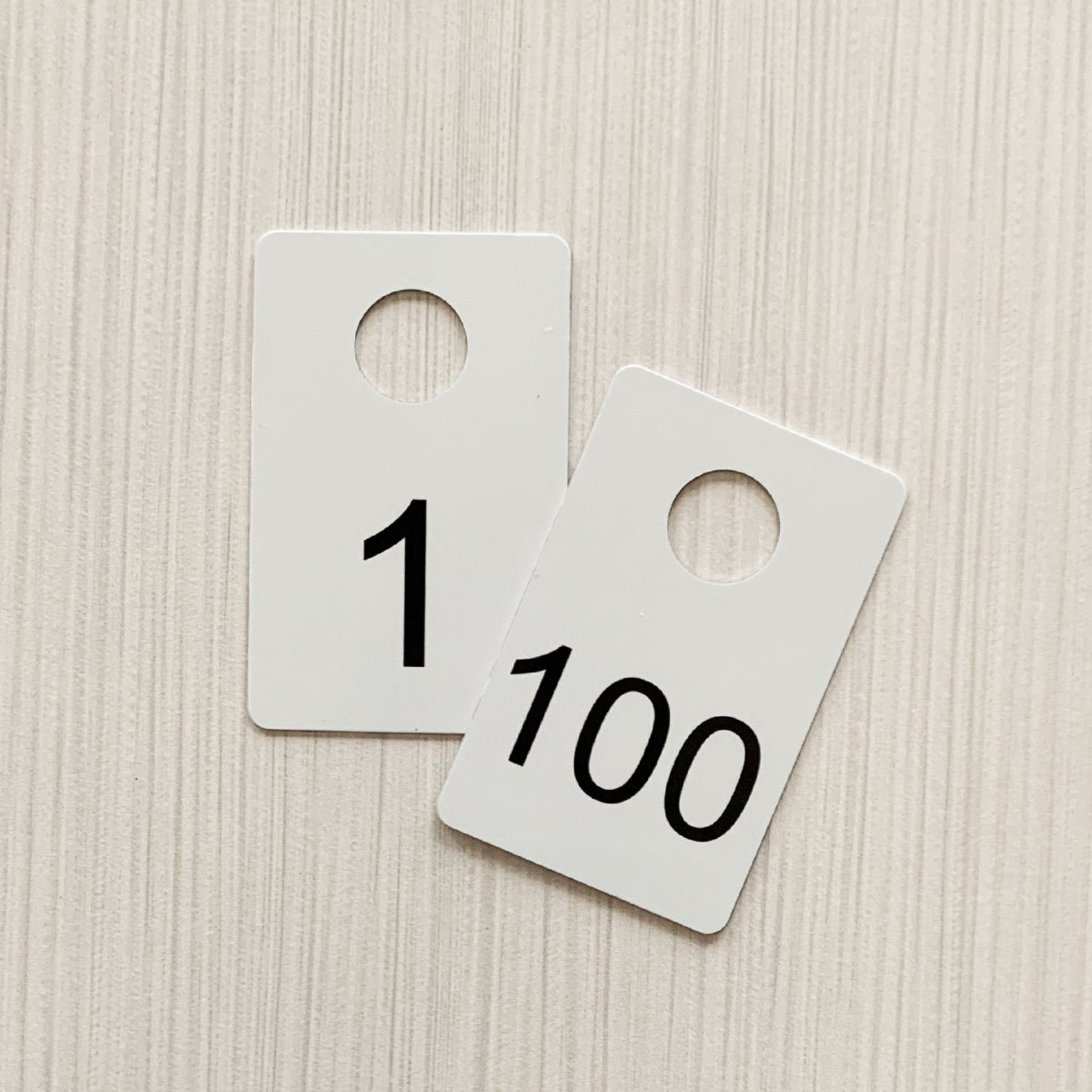 Consecutively Numbered White Metal Coat Check Tags - Etsy