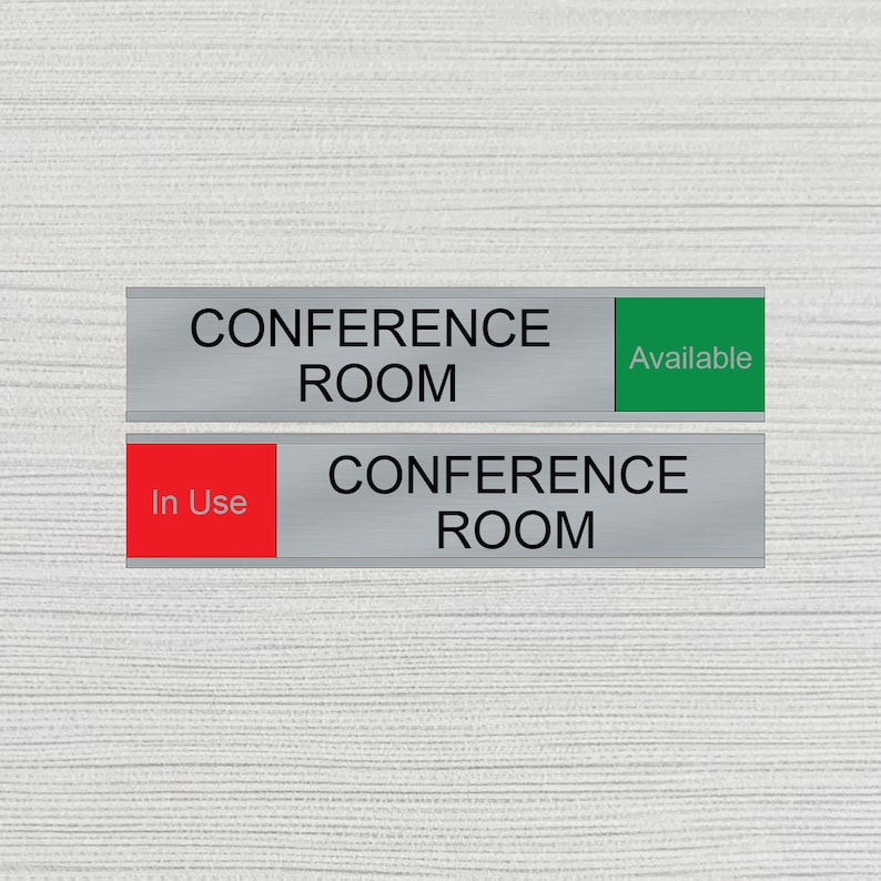 Conference Room Slider Sign, 12" X 3" - Etsy