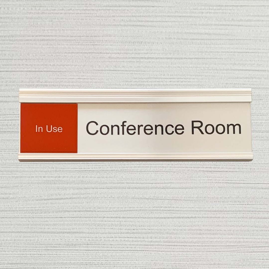 Modern Conference Room Slider Sign - Etsy