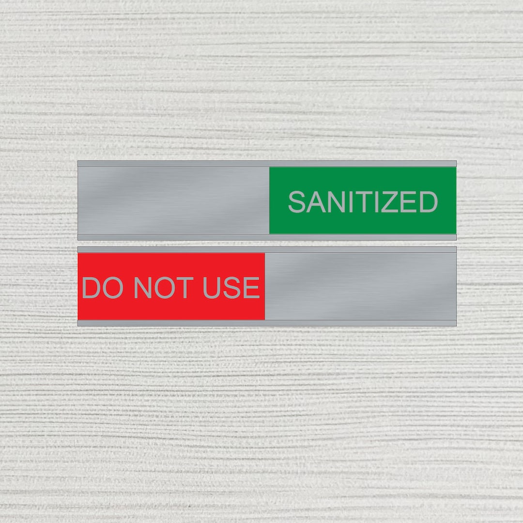 Do Not Use/sanitized Slider Sign - Etsy