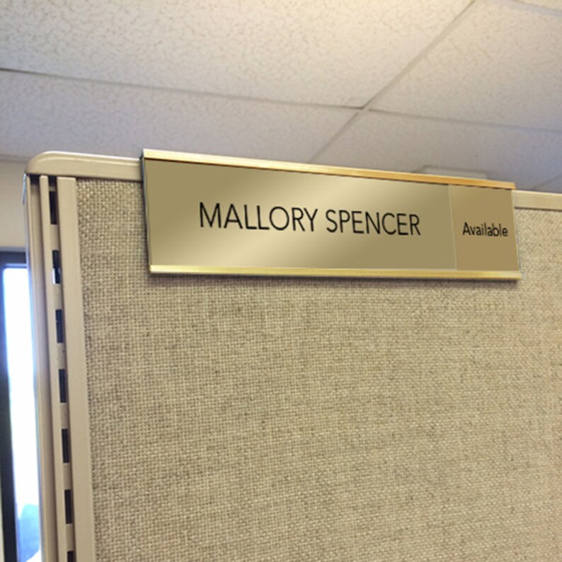 Custom Cubicle Slider Name Plate Signs - Etsy
