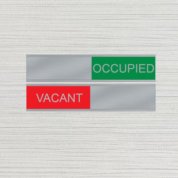 Vacant/occupied Slider Sign - Etsy