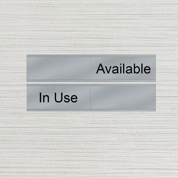 Available/in Use Slider Sign - Etsy