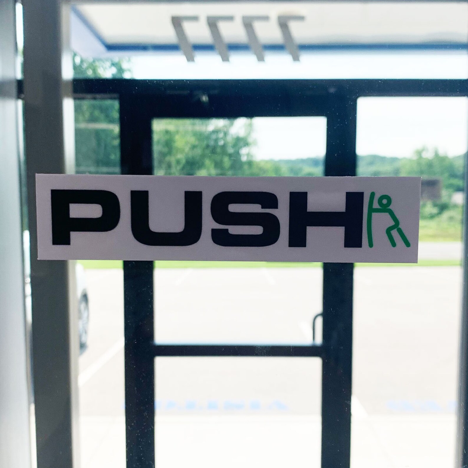 Push Pull UV Laminated Vinyl Decal Sticker Sign - Etsy