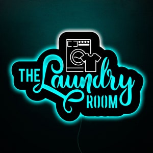 Laundry Led Sign Laundry Led Lights Laundry Led Lamp | Etsy