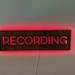 Recording Sign Light Recording Studio Sign Recording Light - Etsy