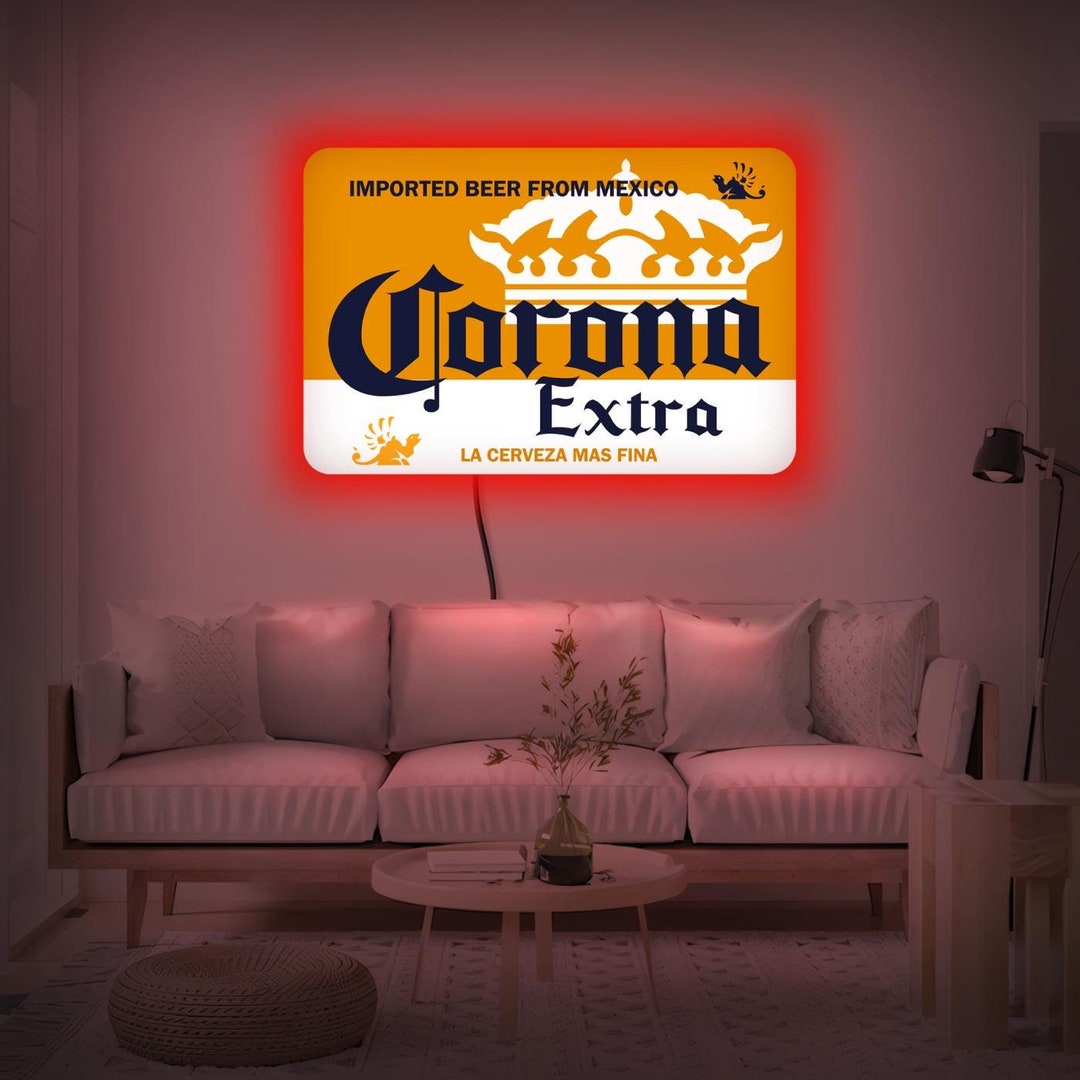 Corona Extra Neon Sign, Corona Led Sign, Corona Extra Logo, Beer Neon ...