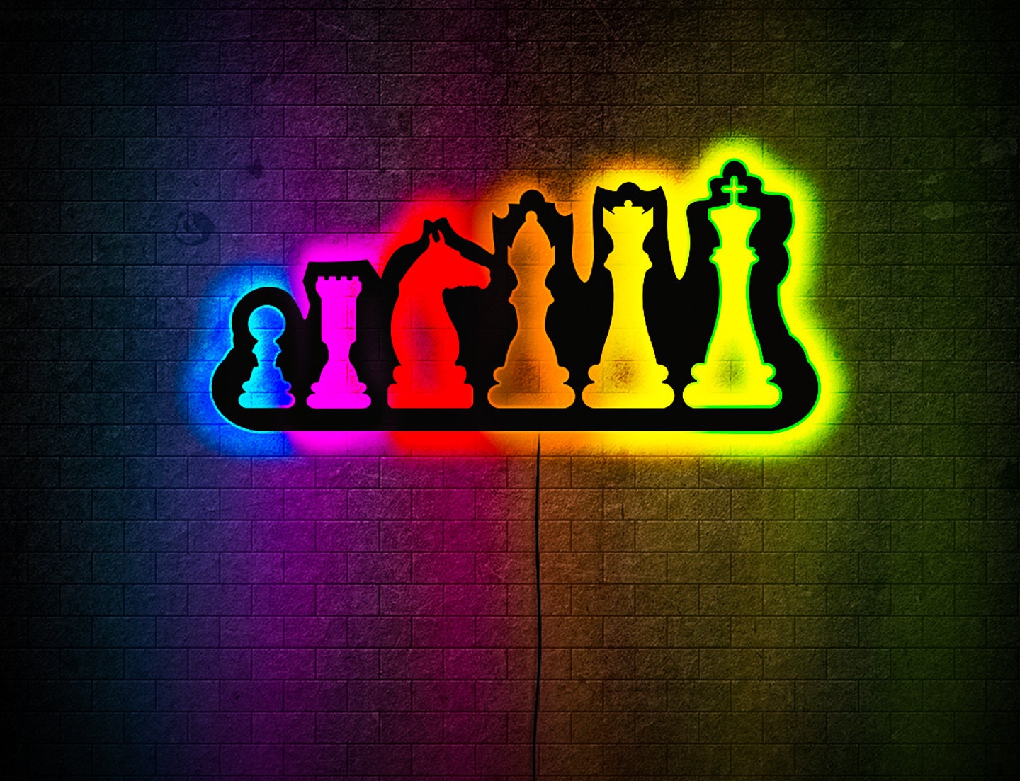 Chess Neon Sign Chess Wall Art Chess Wall Decor Chess - Etsy