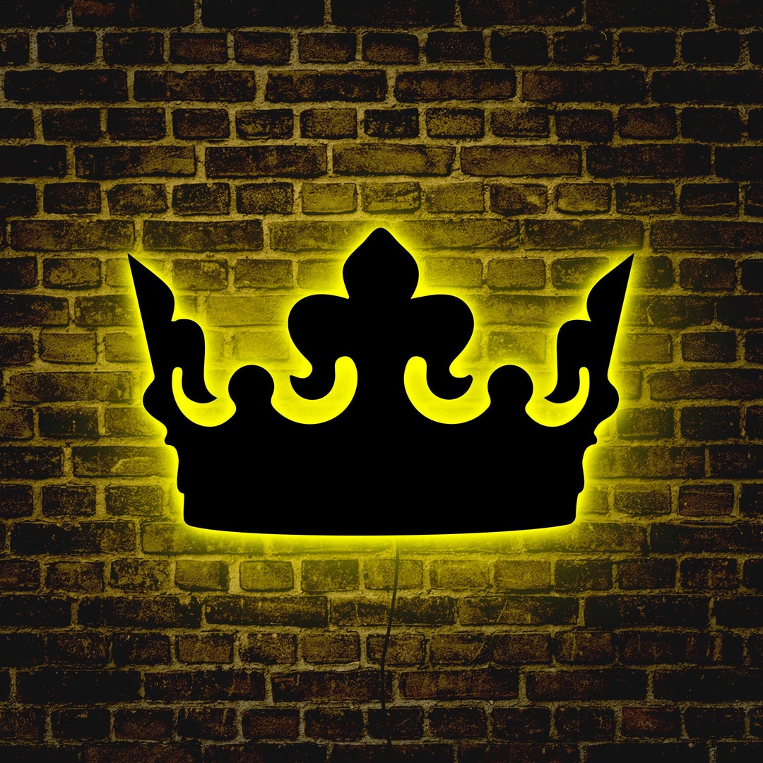 Crown Led Sign, Crown Led Light, Crown Neon Sign, Crown Night Light ...