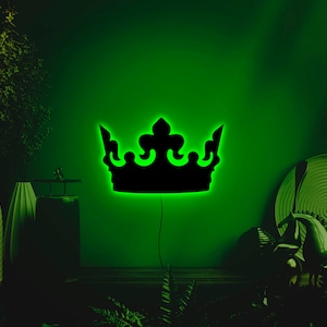 Crown Led Sign, Crown Led Light, Crown Neon Sign, Crown Night Light ...