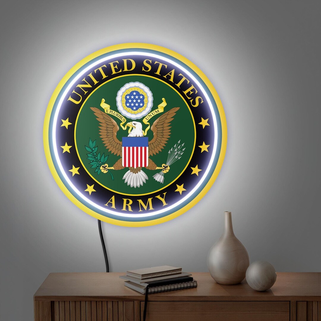 US Army Led Sign, United States Army Sign, United States Army Logo ...