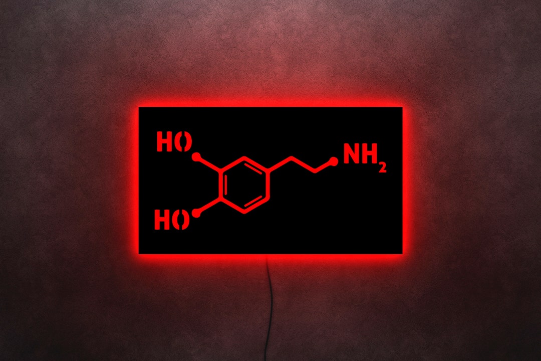 Molecule Led Sign Dopamine Neon Sign Dopamine Led Sign - Etsy