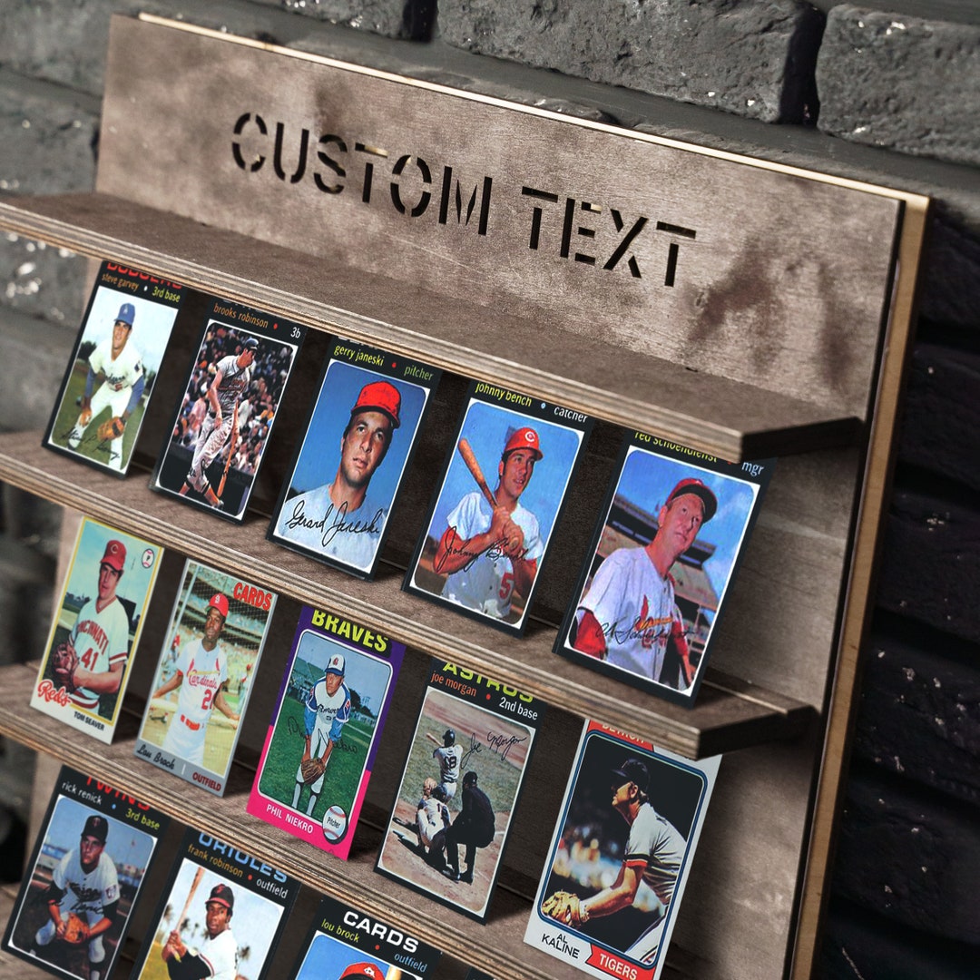 Baseball Card Display Wall, Trading Card Display Shelf, Football Card ...