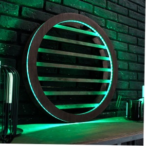 Shelves With Lighting, Shelves With Led, Circle Shelves, Collectibles ...