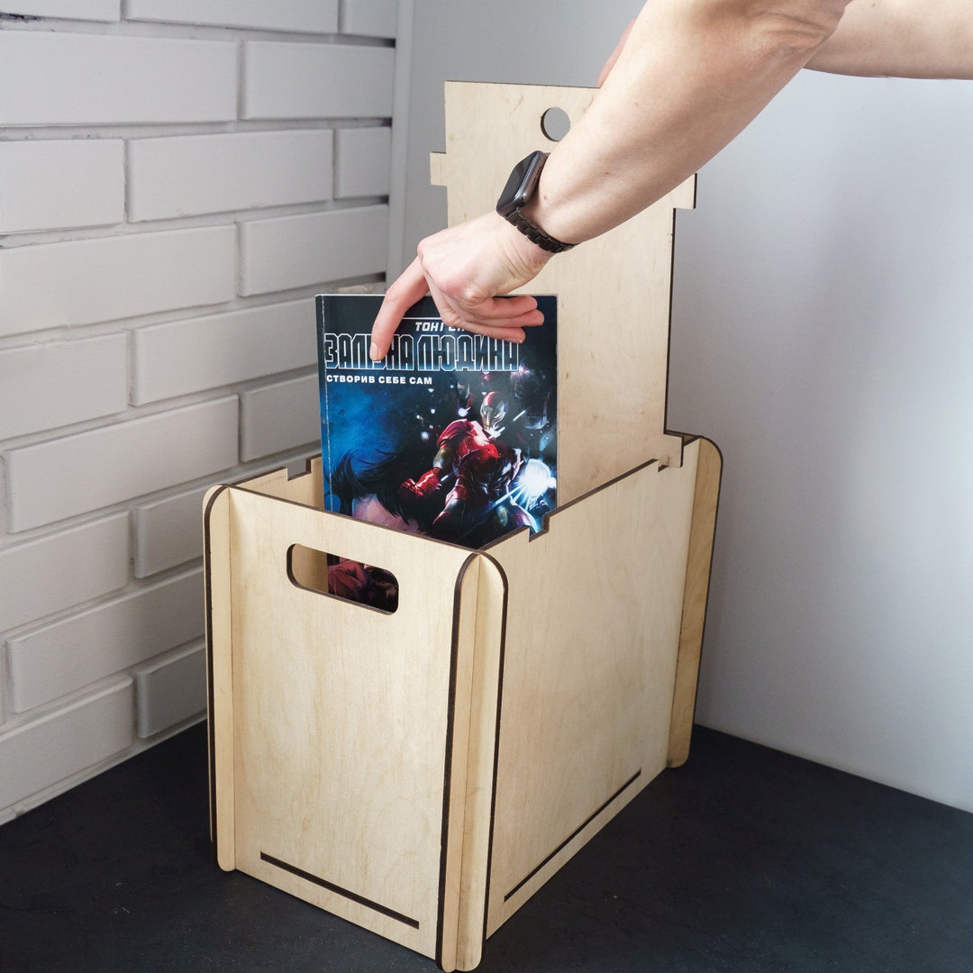 Comic Book Stand, Comic Box Wood, Comic Book Crate, Comic Book Box ...