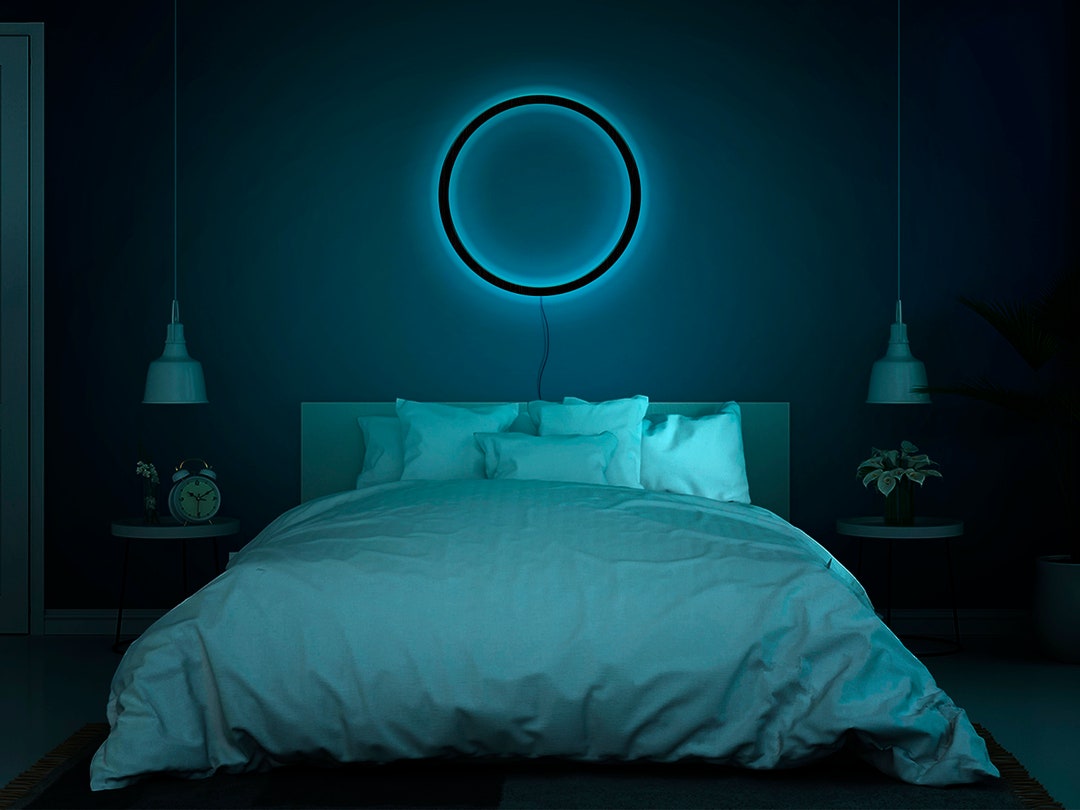 Circle Led Light, Circle Led Neon Sign, Circle Neon Light, Circle Wall ...