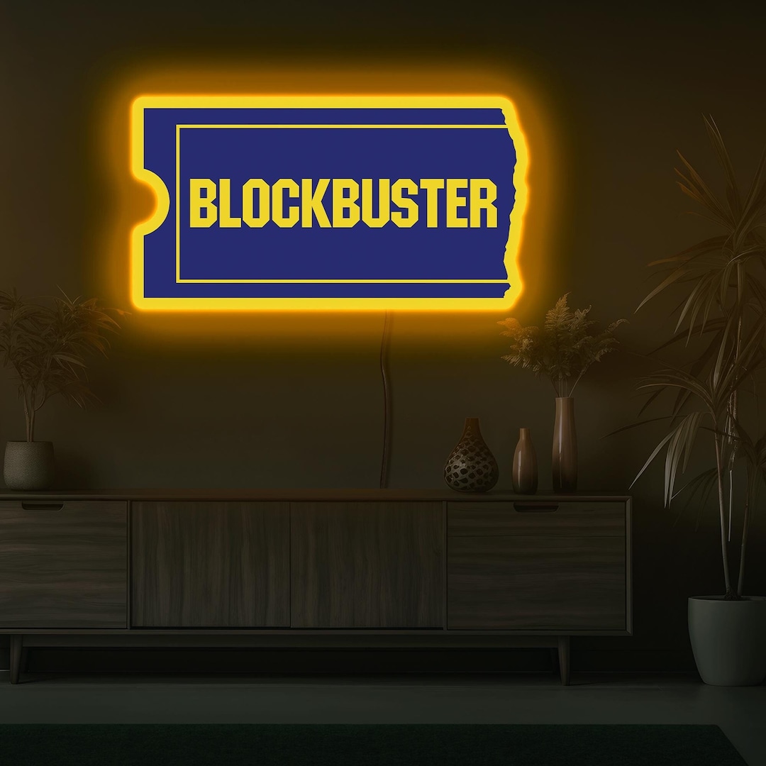 Blockbuster Led Sign, Blockbuster Logo, Blockbuster Neon Sign, Home ...