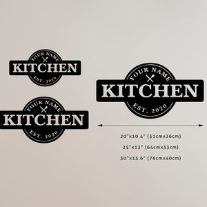 Kitchen Neon Sign, Kitchen Name Sign, Kitchen Led Sign, Kitchen Led ...