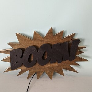Boom Led Sign, Boom Led Light, Boom Neon Sign, Led Sign, Led Light ...