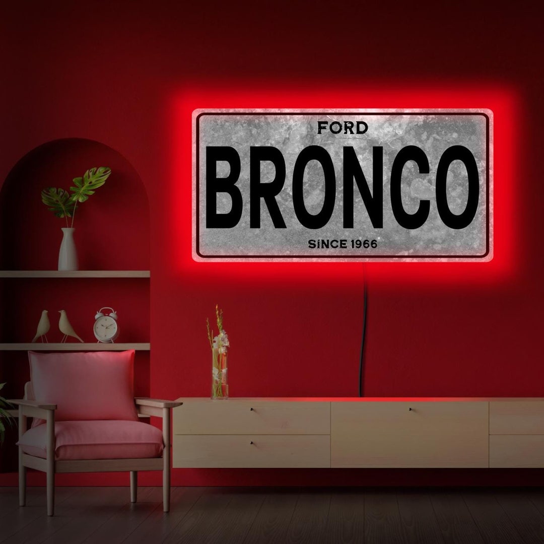 Ford Bronco Neon Sign, Bronco Led Sign, Ford Bronco Led Sign, Ford ...