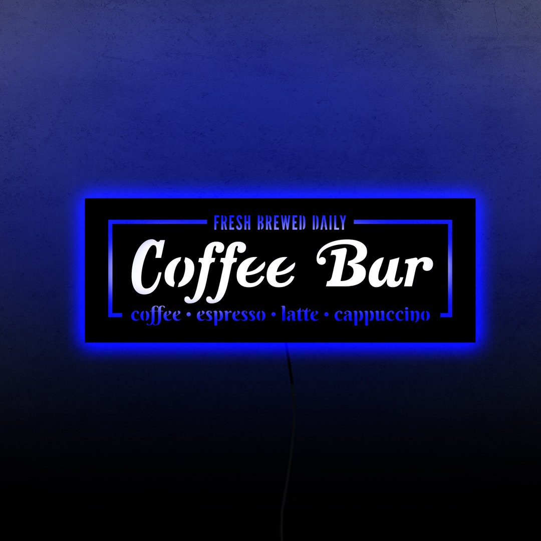 Coffee Bar Neon Sign Coffee Bar Lights Coffee Bar Led Light - Etsy