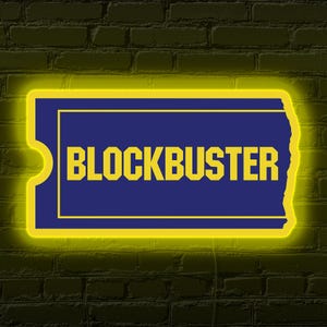 Blockbuster Neon Sign, Blockbuster Led Sign, Blockbuster Logo, Home ...