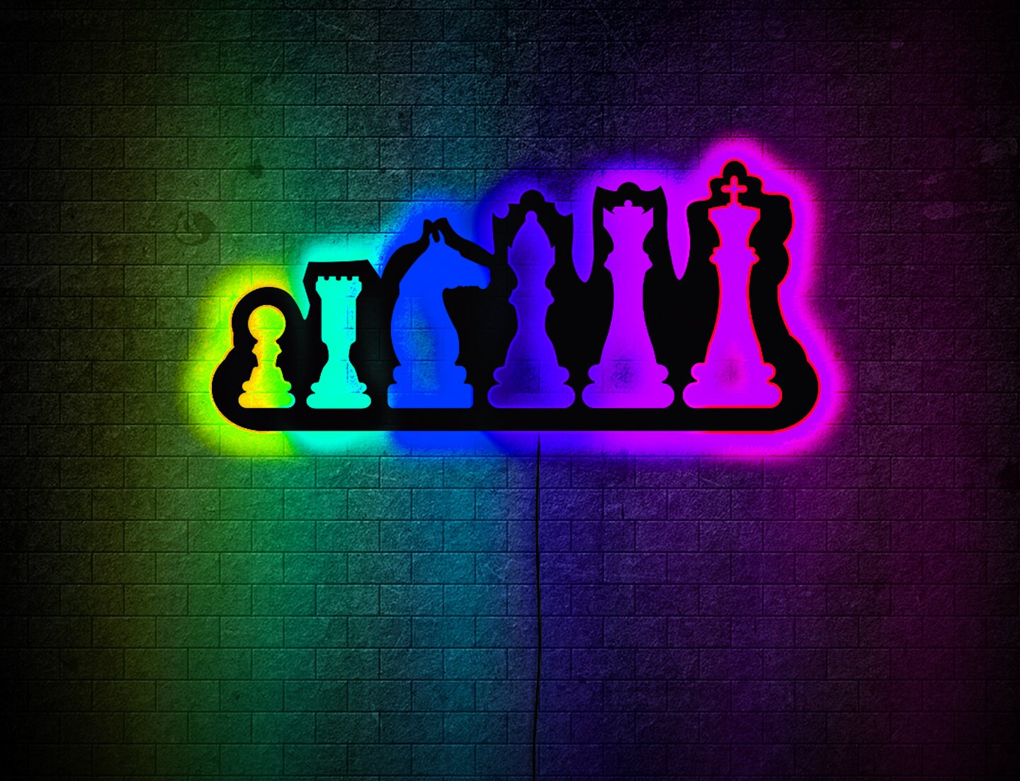 Chess Neon Sign, Chess Wall Art, Chess Wall Decor, Chess Signs, Chess ...