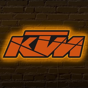 Ktm Neon Sign, Ktm Logo, Ktm Led Sign, Ktm Light Sign, Ktm Motorcycle ...