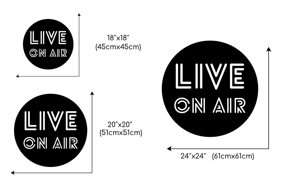 Live on Air Sign Live on Air Led Sign Live on Air Neon Sign - Etsy