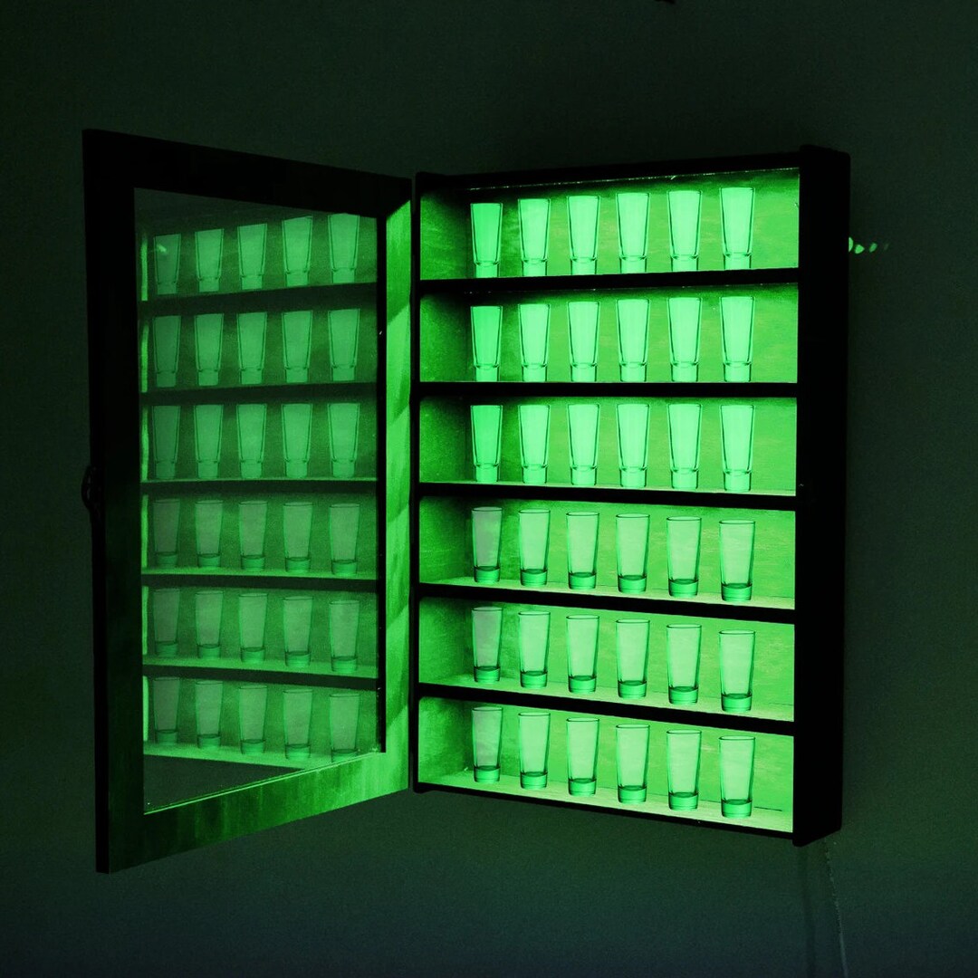 Shot Glass Display Lighted Personalized Shot Glass Display Custom Shot Glass Holder Shot
