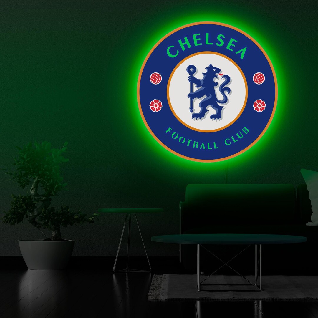 Chelsea Neon Sign, Chelsea Led Sign, Chelsea Logo, FC Chelsea Sign ...