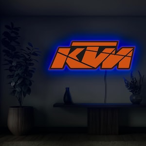 Ktm Neon Sign, Ktm Logo, Ktm Led Sign, Ktm Light Sign, Ktm Motorcycle ...