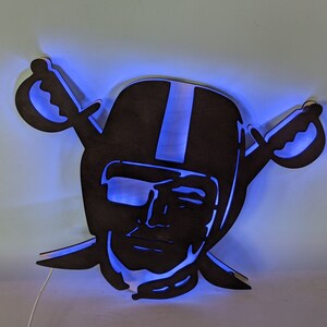 Raiders Led Sign, Raiders Light, Raiders Neon Sign, Football Led Sign ...