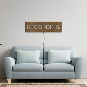 Recording sign light Recording studio sign Recording Light | Etsy