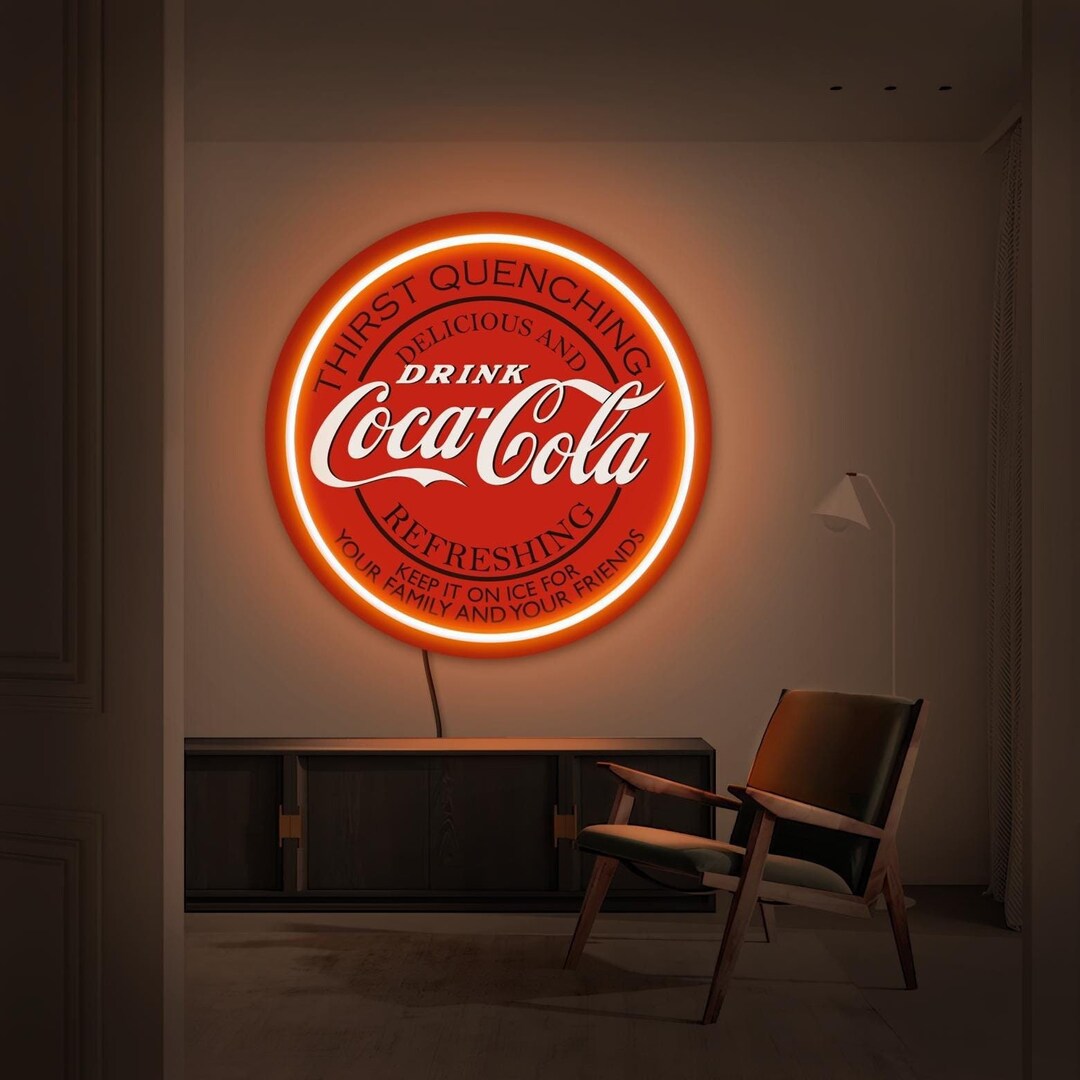 Coca Cola Led Sign, Coca Cola Logo, Coca Cola Neon Sign, Coke Neon Sign ...