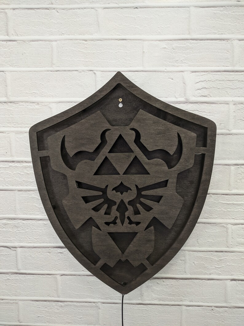 Lighted LED Wall Art Hylian Shield Light Shield Led Sign - Etsy