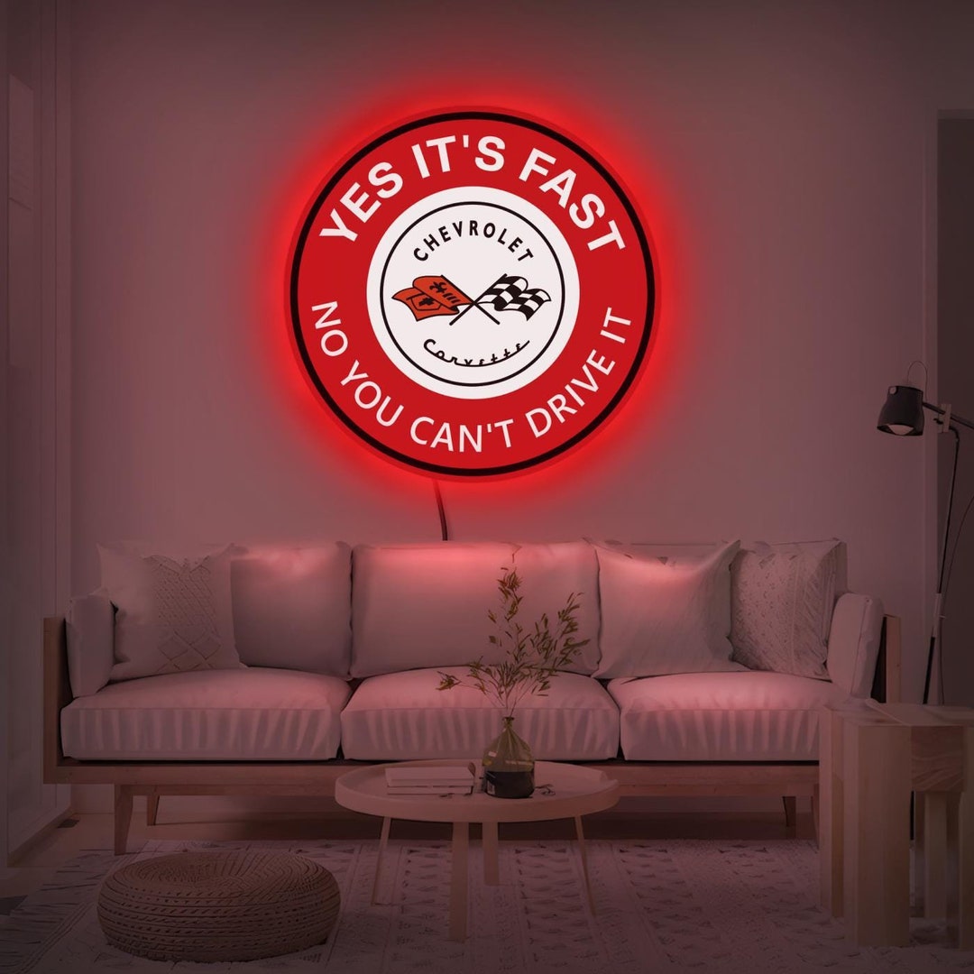 Custom Car Logo Led Sign, Personalized Car Logo Neon Sign, Garage Neon ...