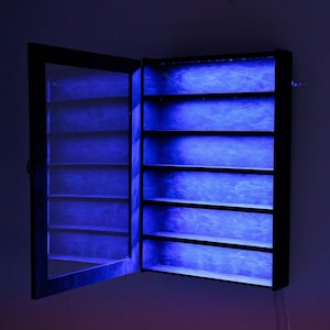 Shot Glass Display Lighted, Shot Glass Shelf, Shot Glass Cabinet, Shot ...