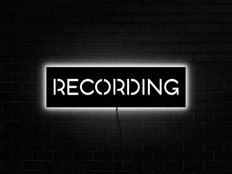 Recording Sign Light Recording Studio Sign Recording Light - Etsy