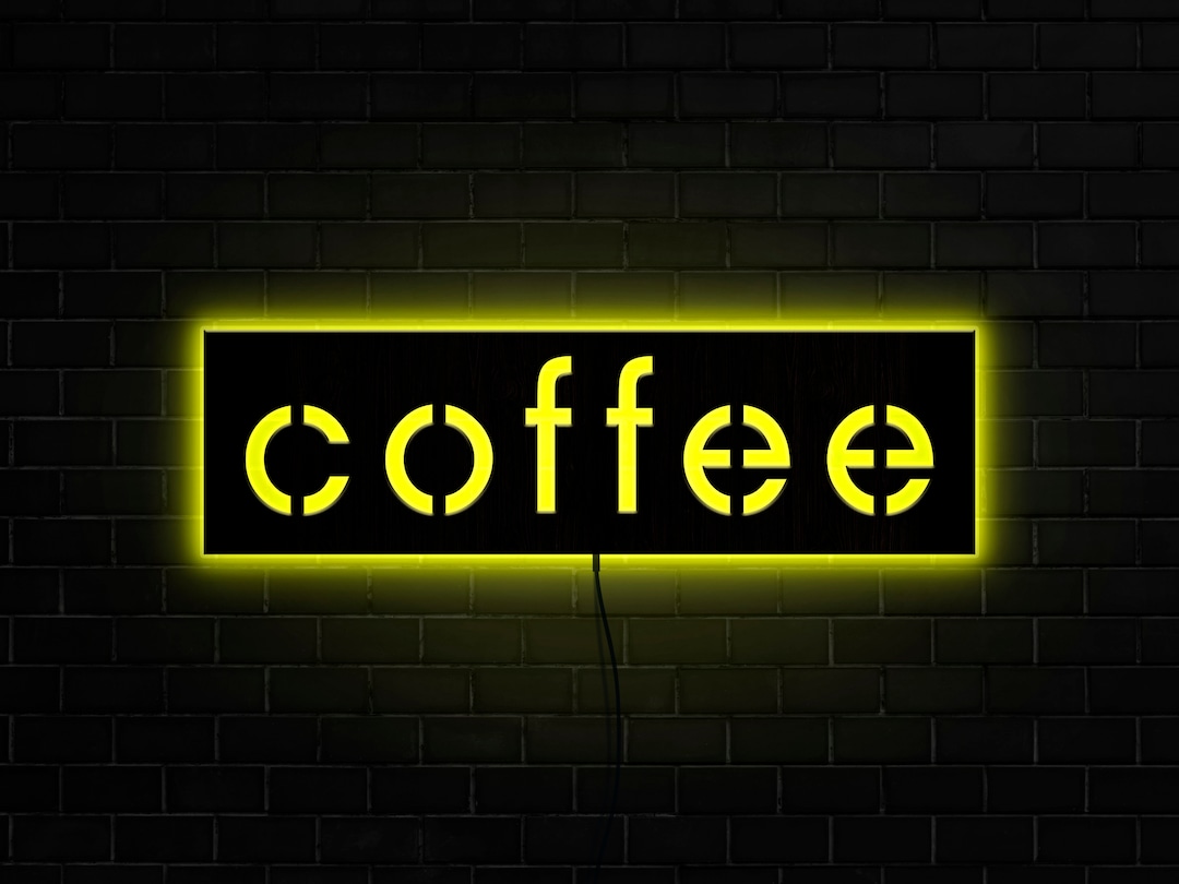 Coffee Led Sign, Coffee Shop Lights, Coffee Bar Light Sign, Coffee Neon ...