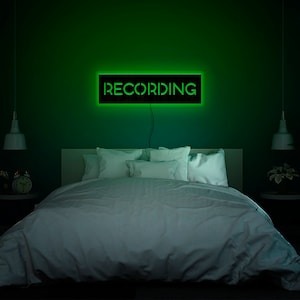 Recording Sign Light, Recording Studio Sign, Recording Light up Sign ...