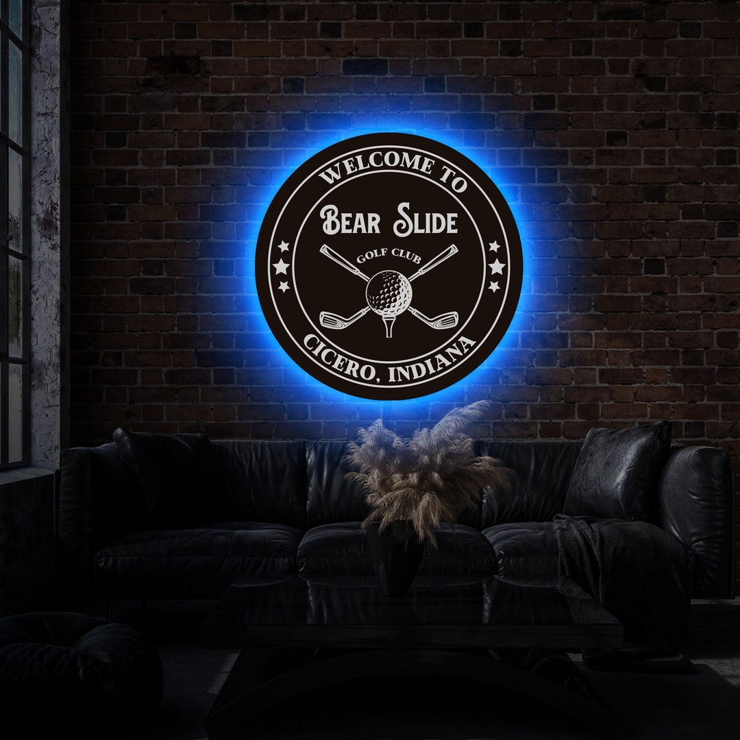 Golf Club Neon Sign, Custom Golf Club Sign, Personalized Golf Sign ...