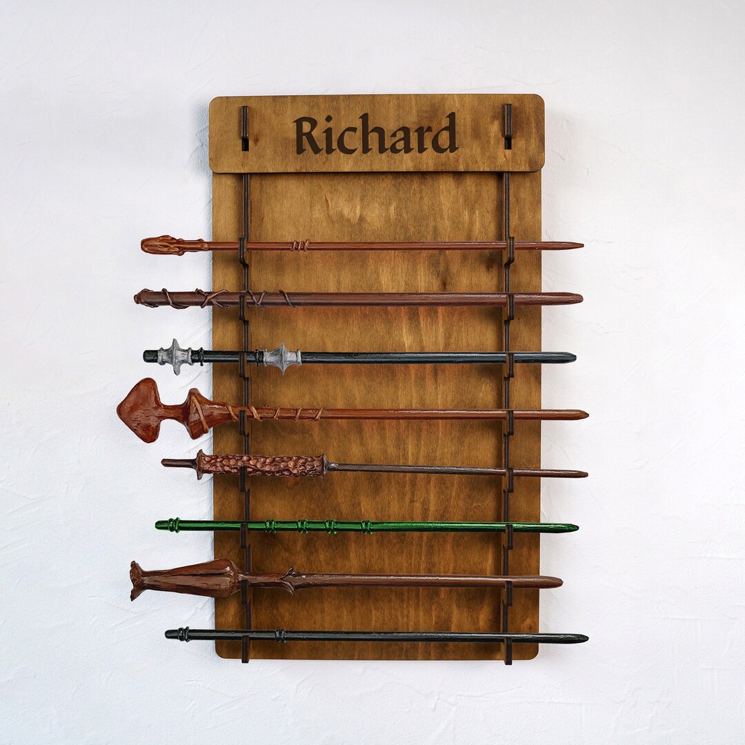 Wand Wall Display, Wand Wall Mount, Custom Wand Stand, Wand Holder Wall ...
